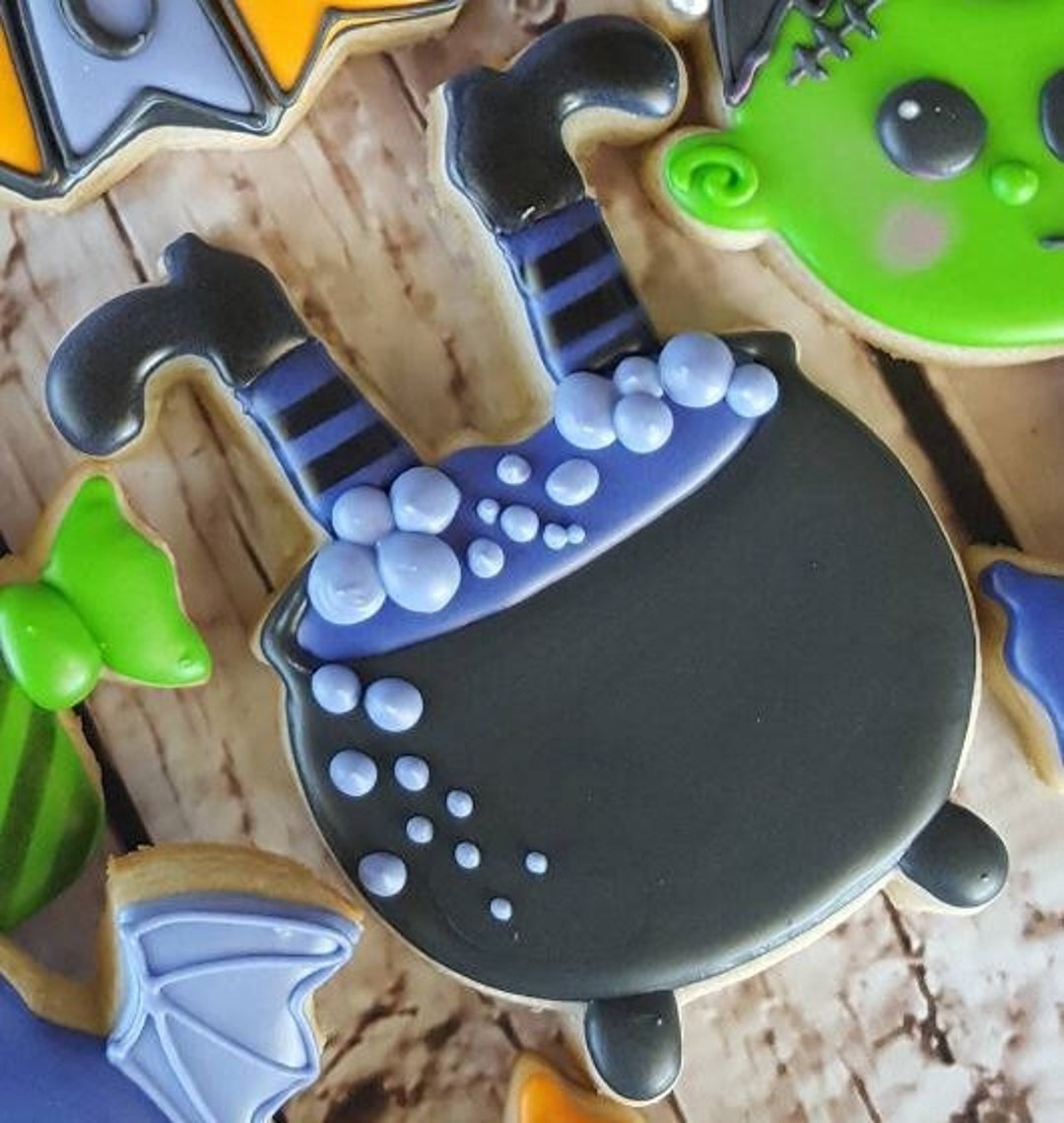 Witch Cauldron 5" Cookie Cutter STL File, Print at Home, Sugar Cookies ...