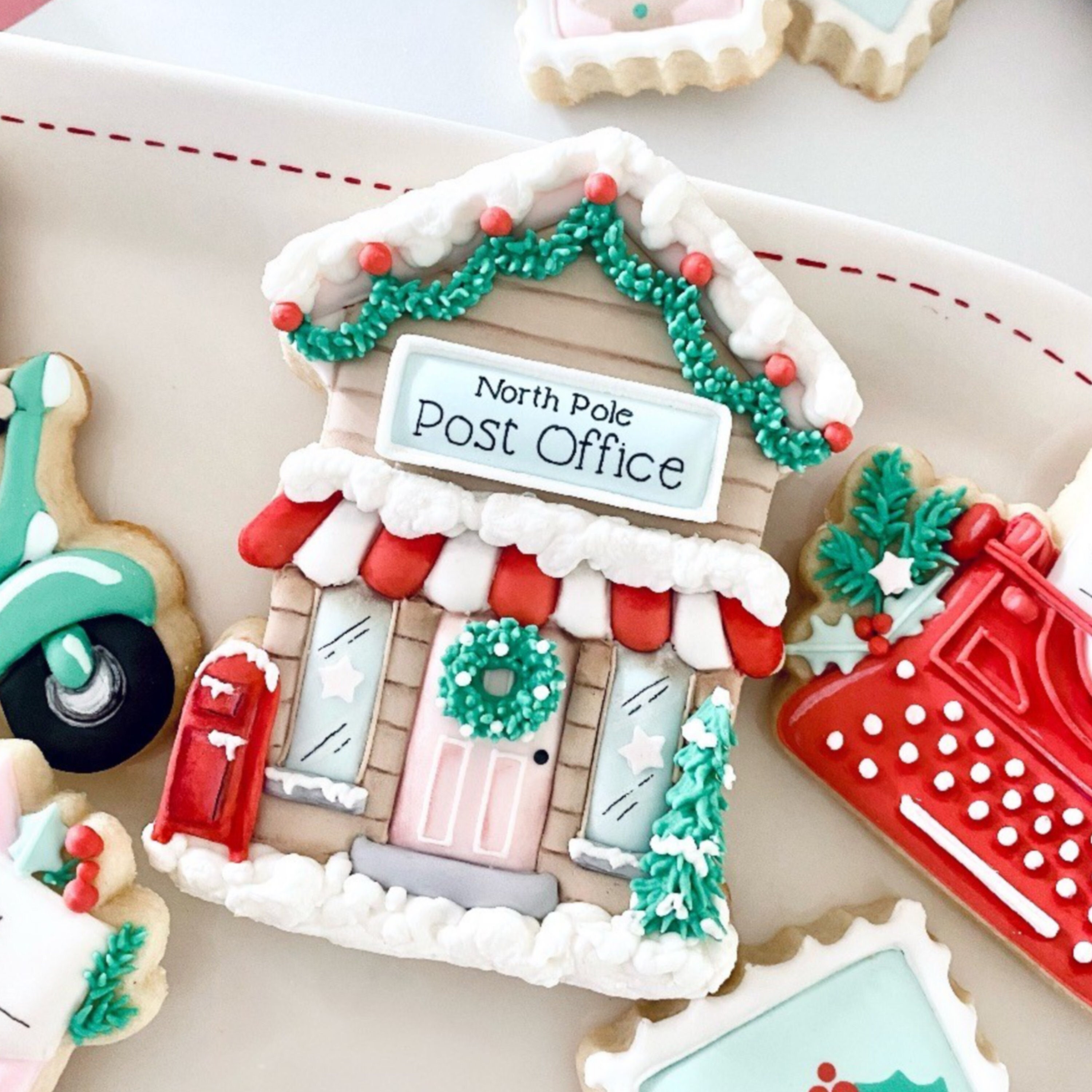 Post Office Cookie Cutter STL Files: Christmas Village Design (digital ...