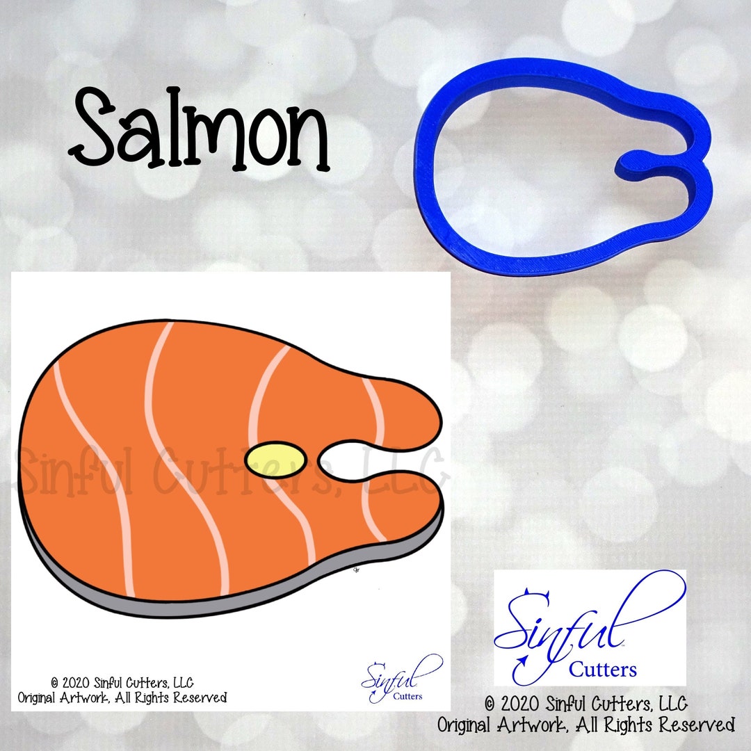 Salmon Cookie / Fondant Cutter - Etsy