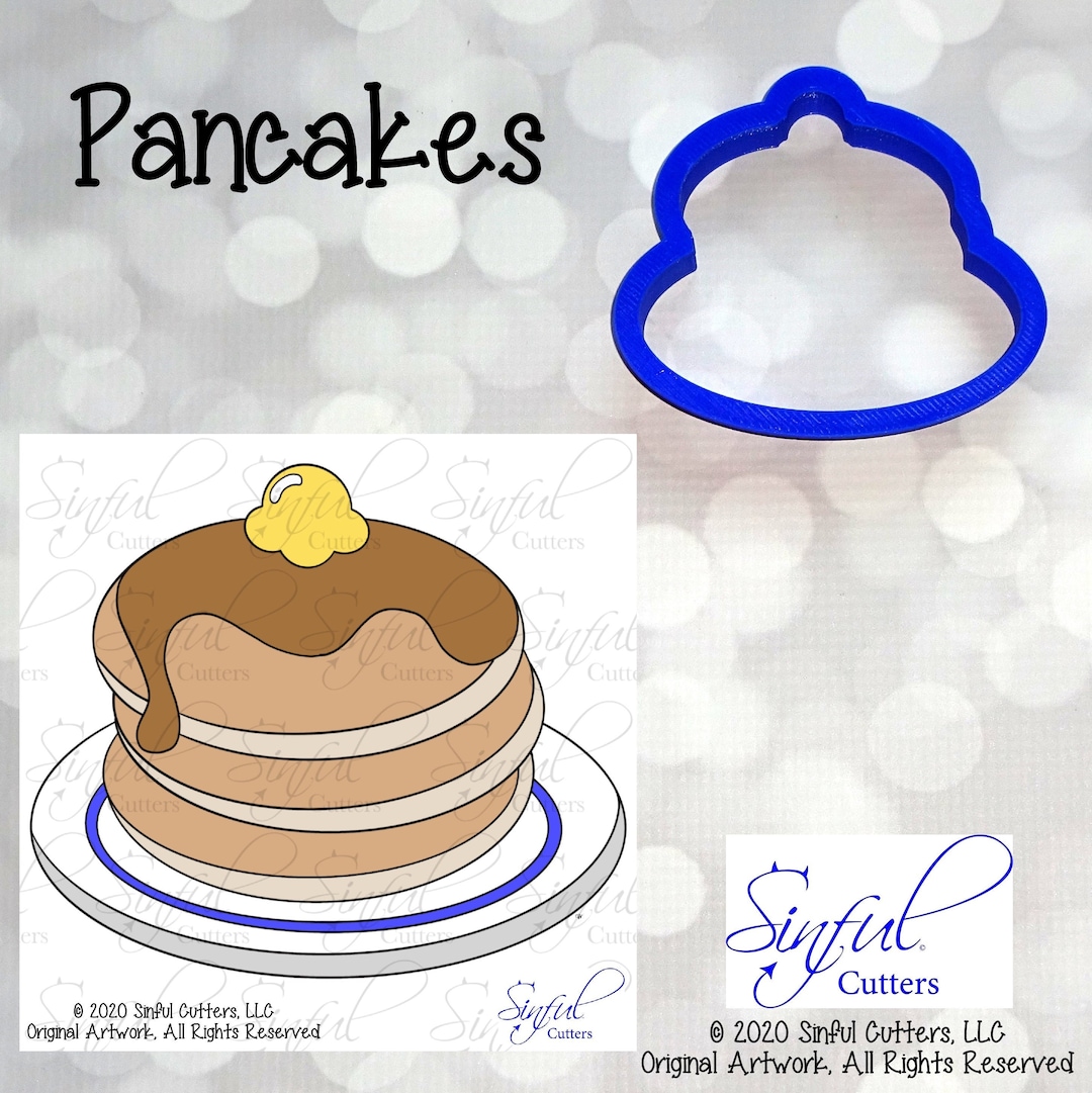 STL & PNG Files - 3" Pancakes - Print From Home - Fall Cookie Cutter ...