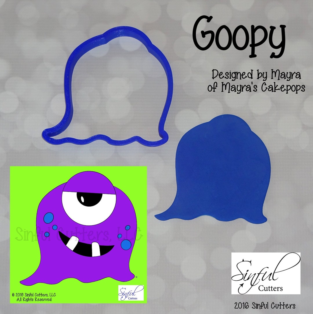 STL File Only - 4.5" Goopy Monster - Print at Home Cookie Cutter ...