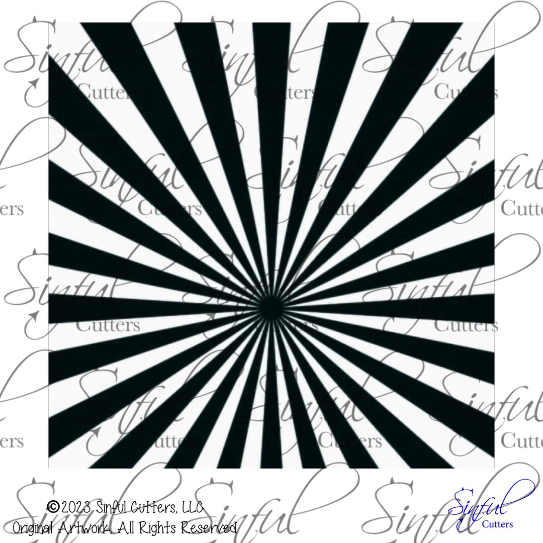 Sunburst Stencil SVG Cut File, Cut at Home, Culinary Stencil, Easter ...