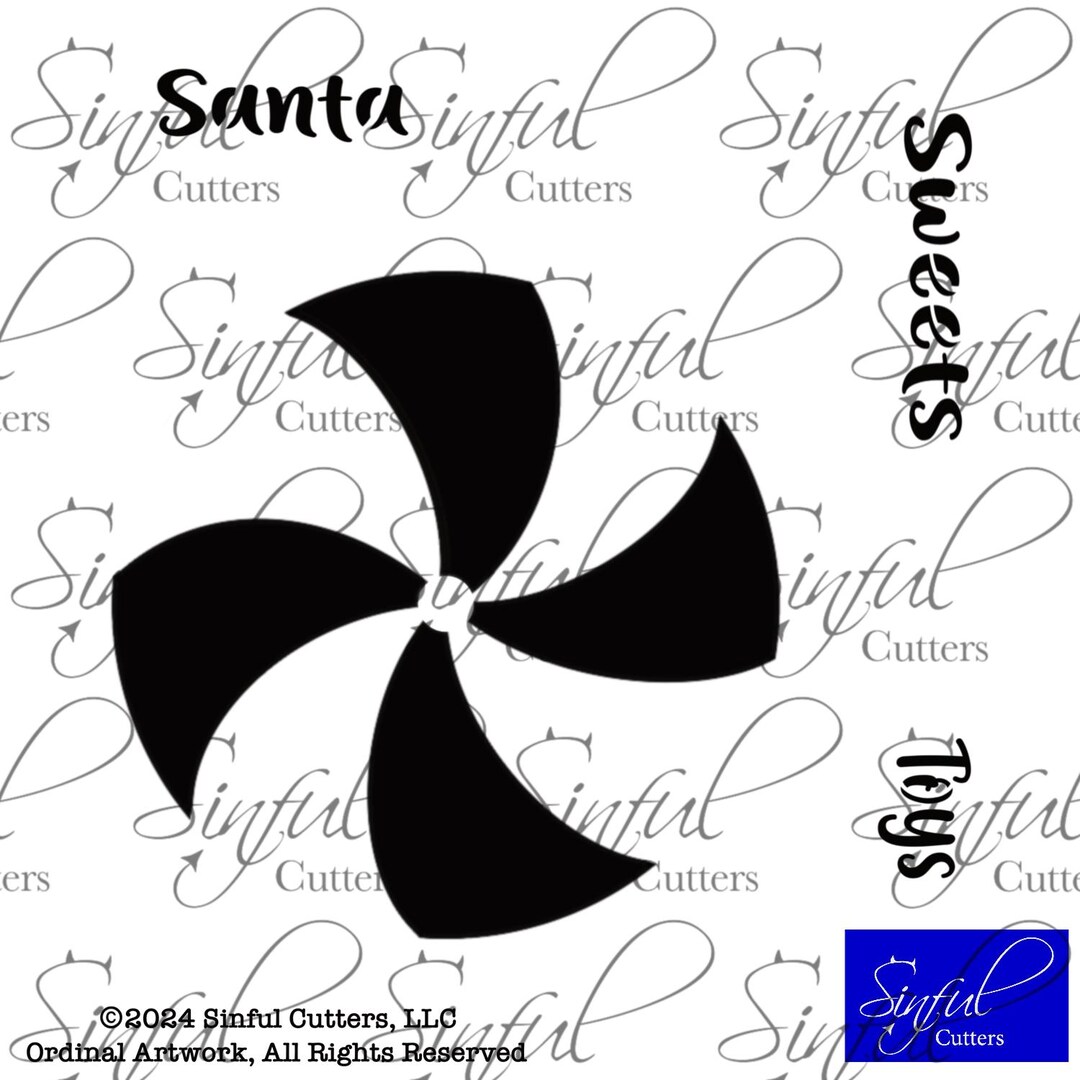 Santa's Village Cookie Stencil SVG: Christmas Icing Stencil, Craft ...