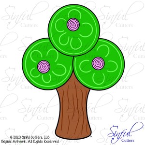 Poofy Tree Broccoli Cookie / Fondant Cutter - Etsy