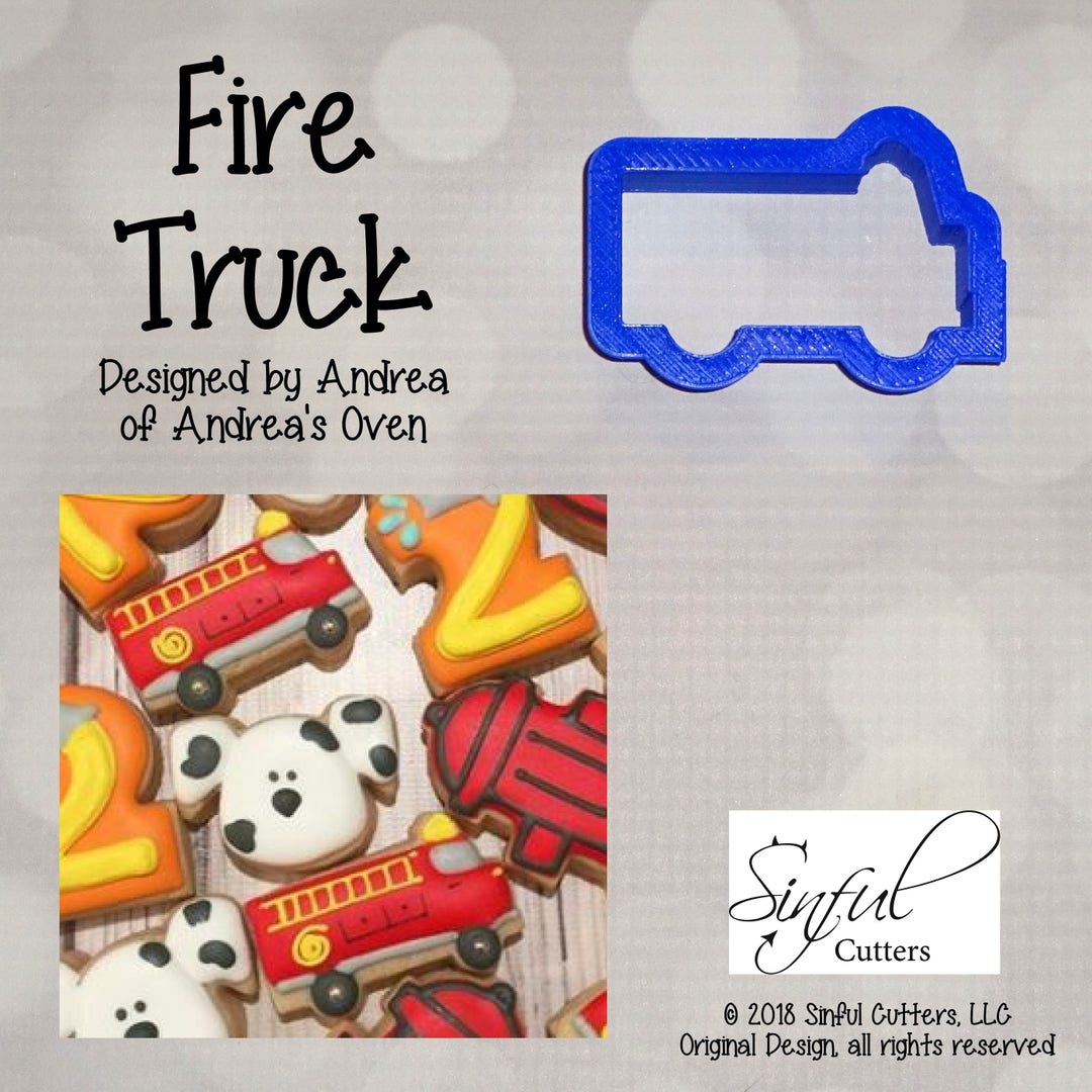Fire Truck Cookie / Fondant Cutter - Etsy