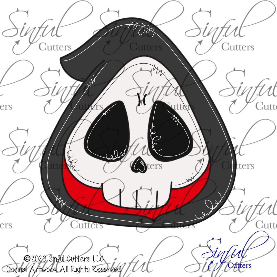 Printable Grim Reaper Face - Halloween - Eddie Edible Print .PNG File ...
