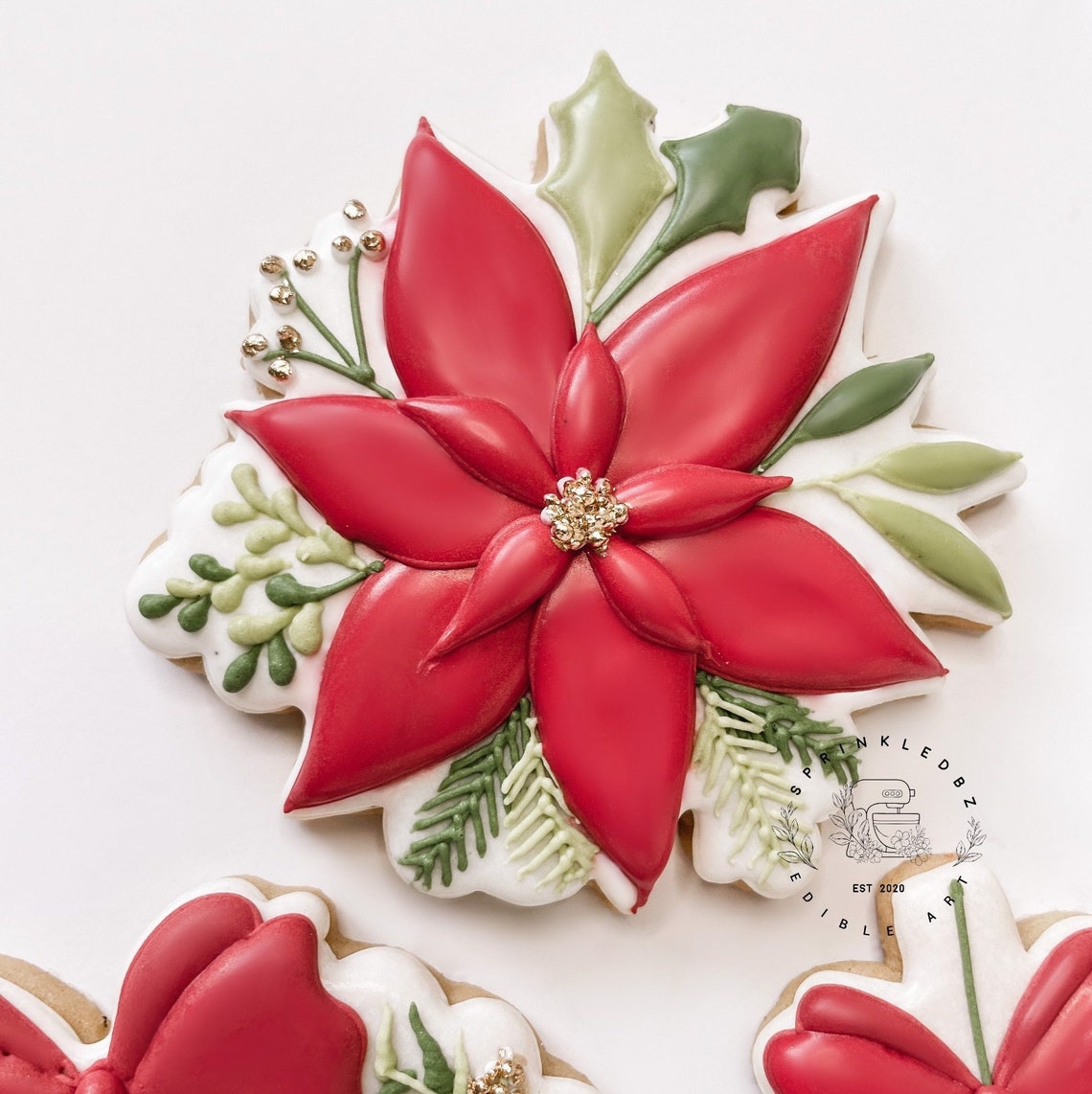 Poinsettia Cookie Cutter STL Files: Christmas Flower, Baking, 3d ...