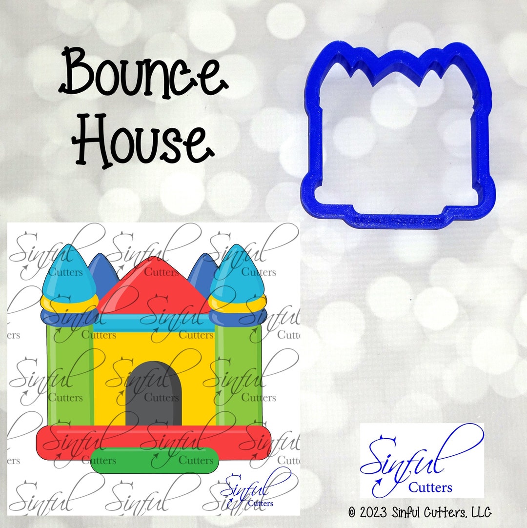 Bounce House Cookie Cutter STL Files: Birthday Party, Baking, 3d ...