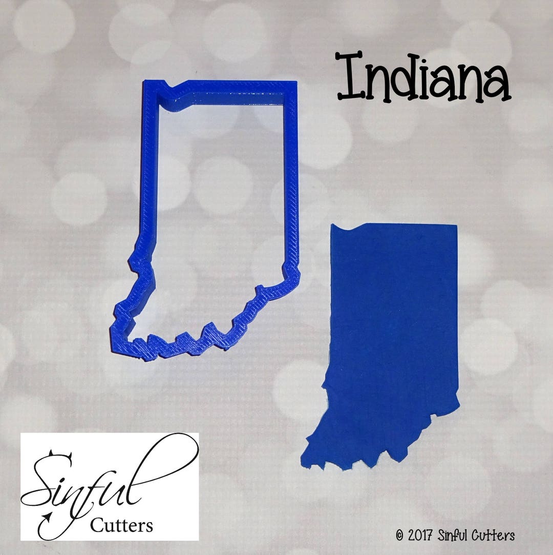 Indiana State Cookie / Fondant Cutter - Etsy