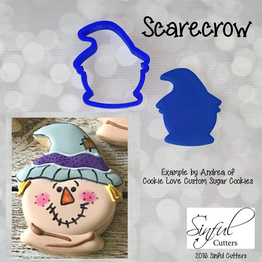 Scarecrow Cookie Cutter STL Files: 5 Sizes Fall & Autumn Baking (3d ...
