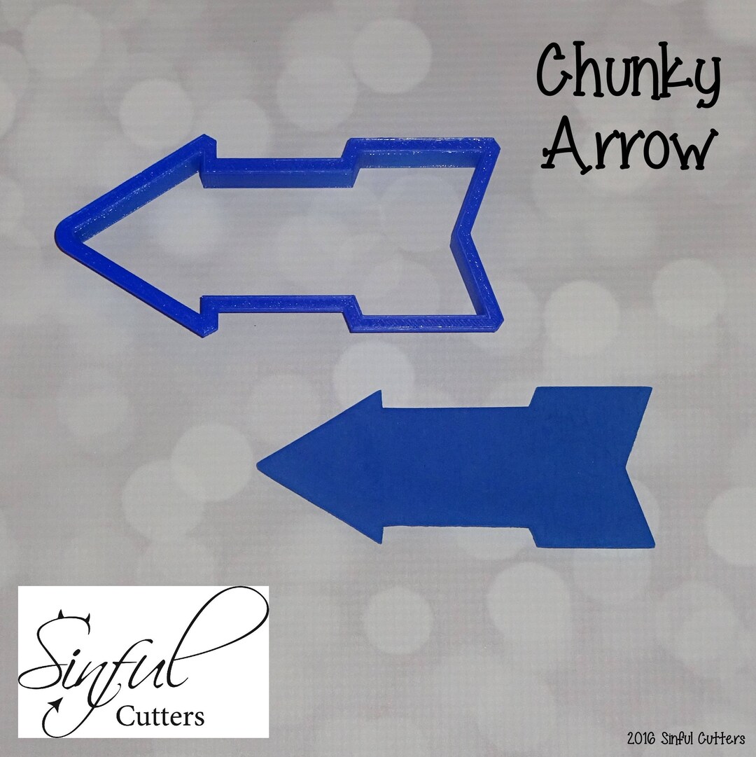 Chunky Arrow Cookie / Fondant Cutter - Etsy