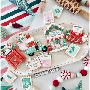 STL File 4 Postage Stamp Print at Home Christmas Cookie Cutter ...