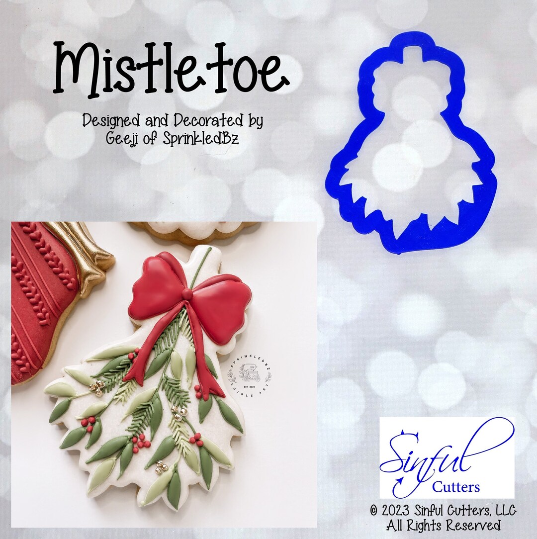 Mistletoe Cookie Cutter / Fondant Cutter / Clay Cutter - Etsy