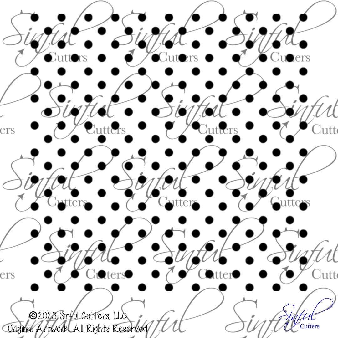 Polka Dots Stencil Culinary Stencil - Etsy