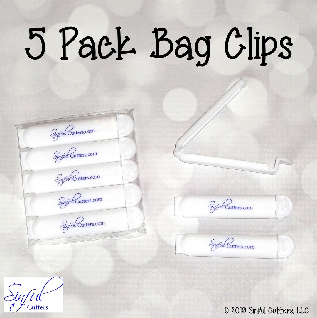 Bag Clips 5 Pc - Clips for Securing Pastry Bags, Piping Bags, Tipless ...