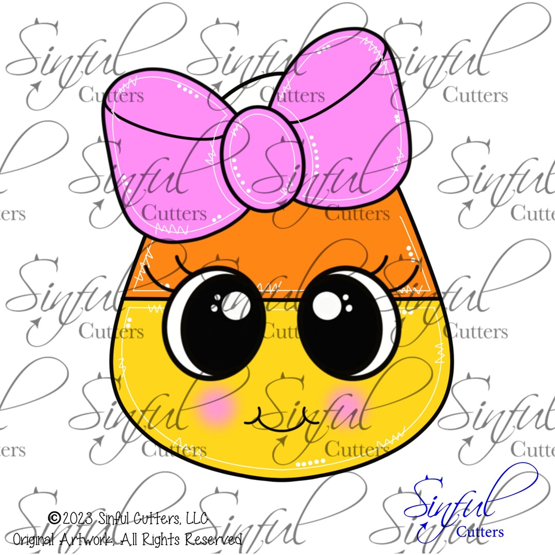 Printable Girly Candy Corn - Halloween - Eddie Edible Print .PNG File ...