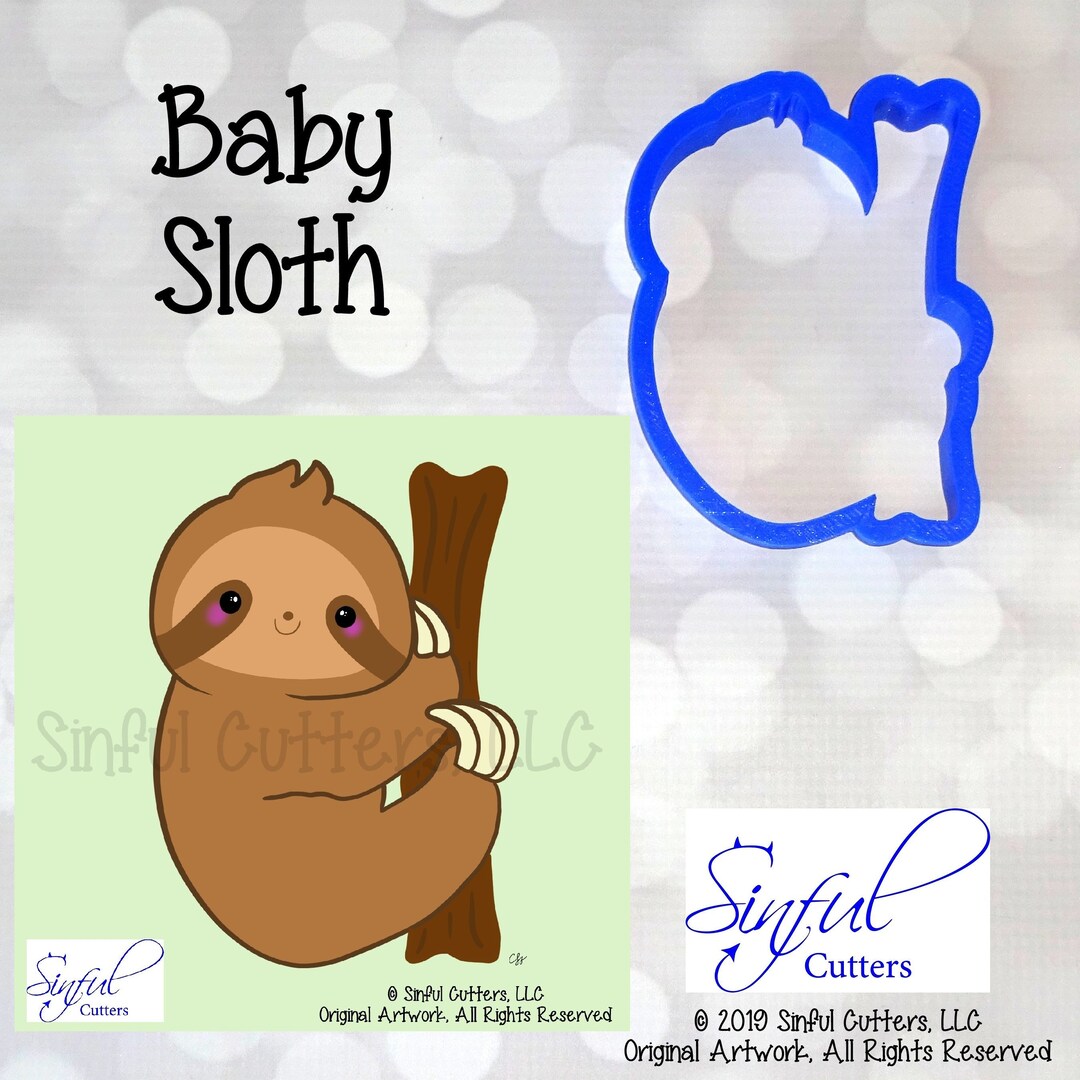 Baby Sloth Cookie / Fondant Cutter - Etsy