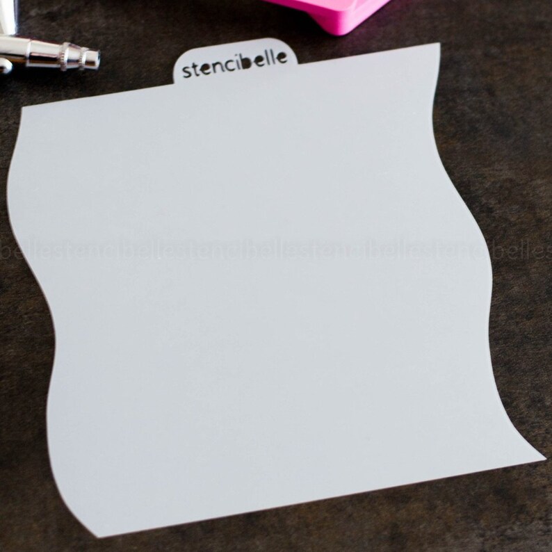 Wavy Edge Stencil - Etsy