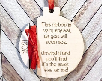 2021 My Size Ribbon Christmas Ornament Measure Baby - Etsy