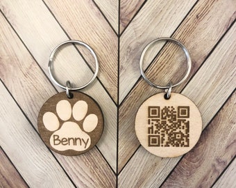 Qr Code Dog Tag | Etsy