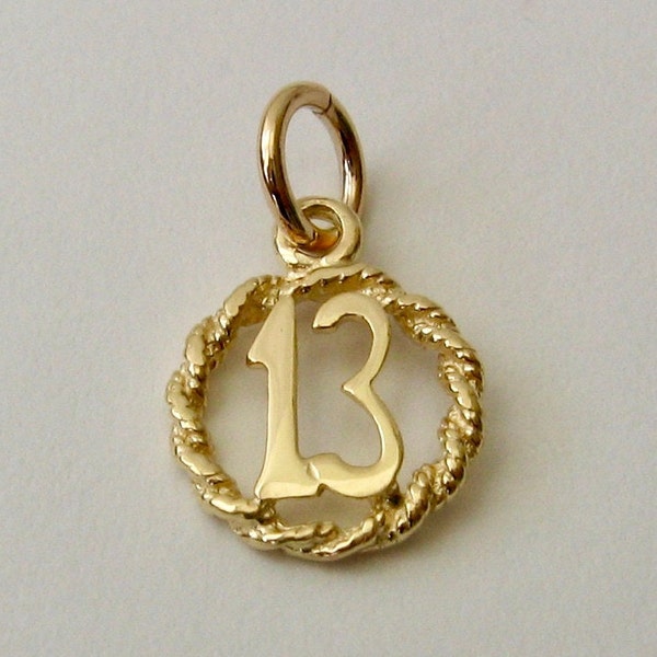 Lucky 13 Charm - Etsy