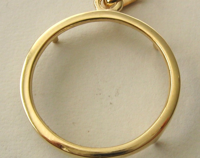 Genuine SOLID 9K 9ct Yellow GOLD FULL Sovereign Coin Holder Pendant - Etsy