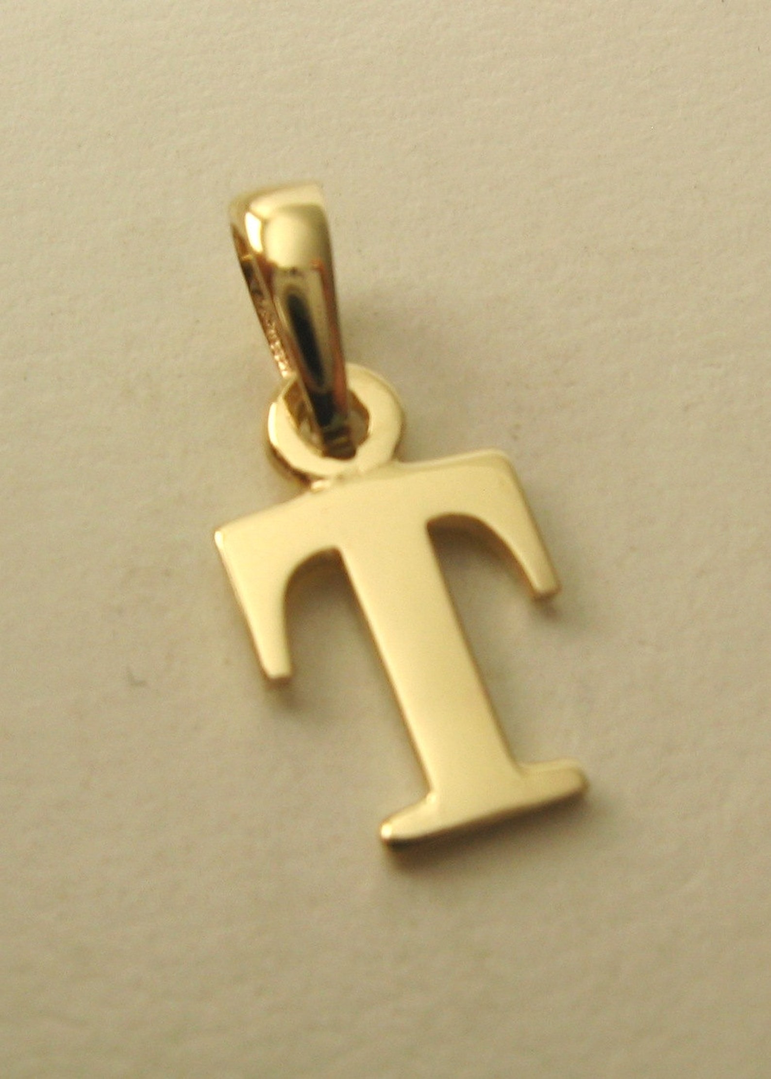 Genuine SOLID 9K 9ct YELLOW GOLD 3D Initial T Letter Pendant - Etsy Canada