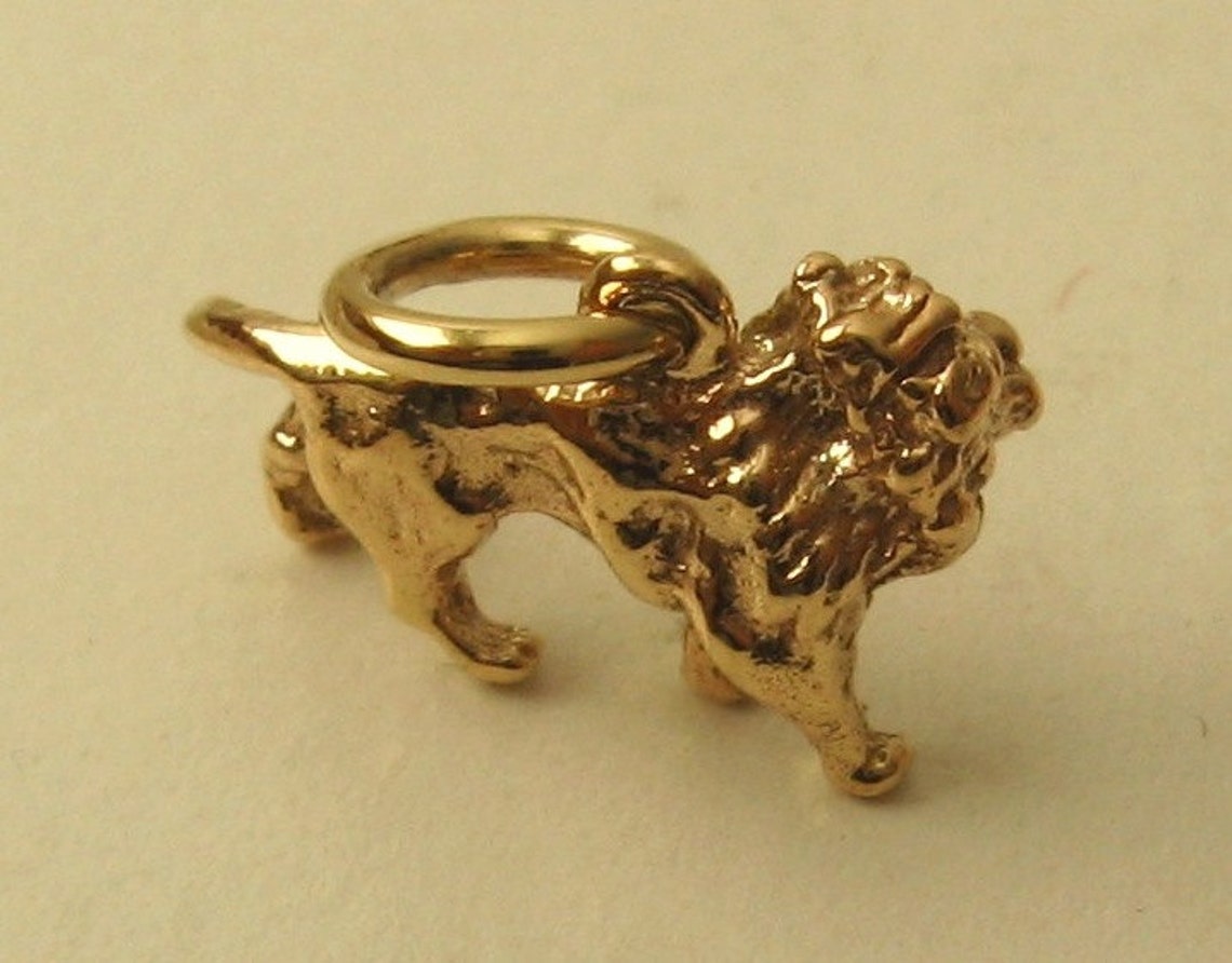 Genuine SOLID 9K 9ct YELLOW GOLD 3D Leo Zodiac Sign King Lion - Etsy ...