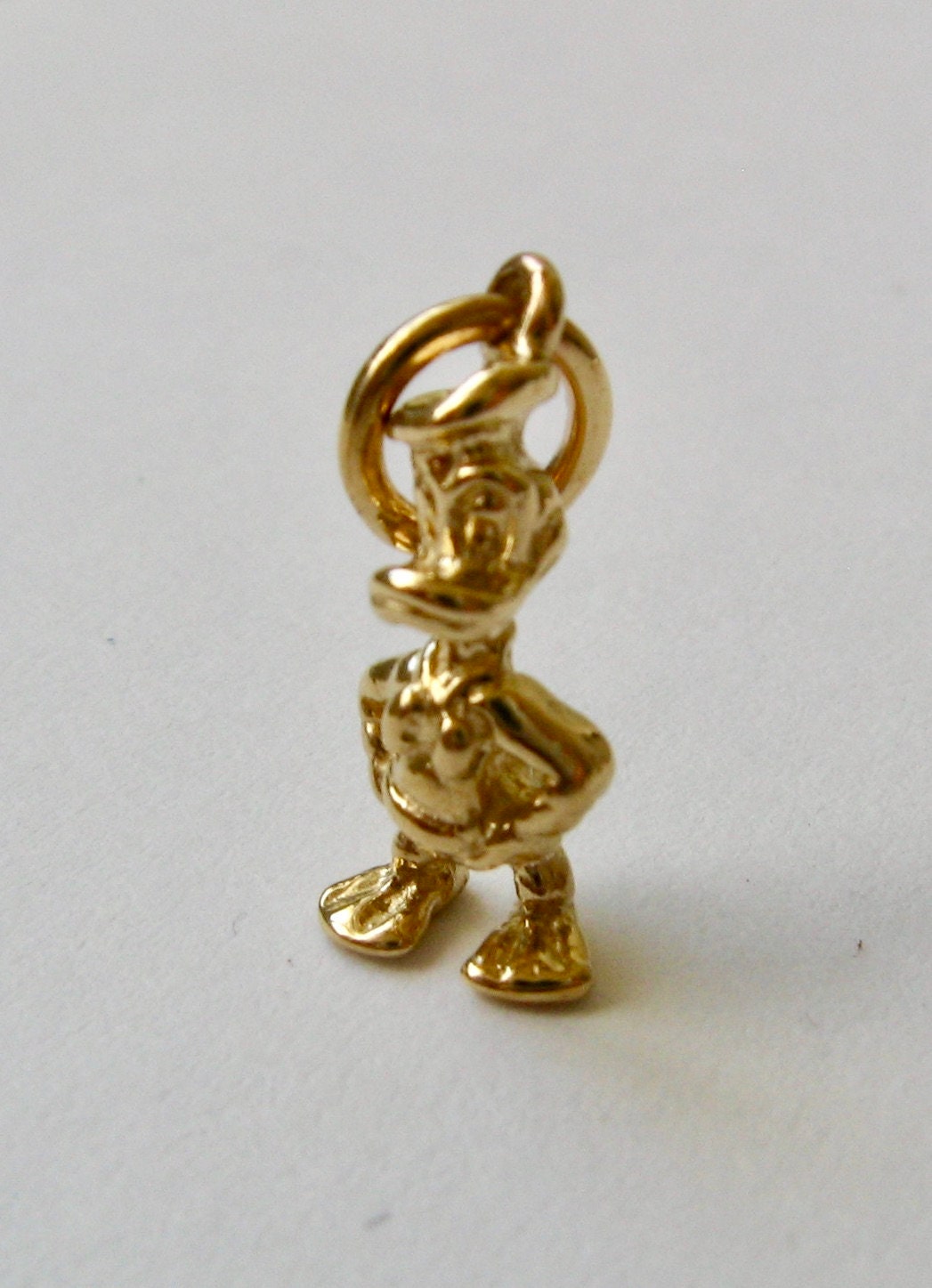 Genuine SOLID 9ct YELLOW GOLD 3D Donald Duck Animal Disney - Etsy