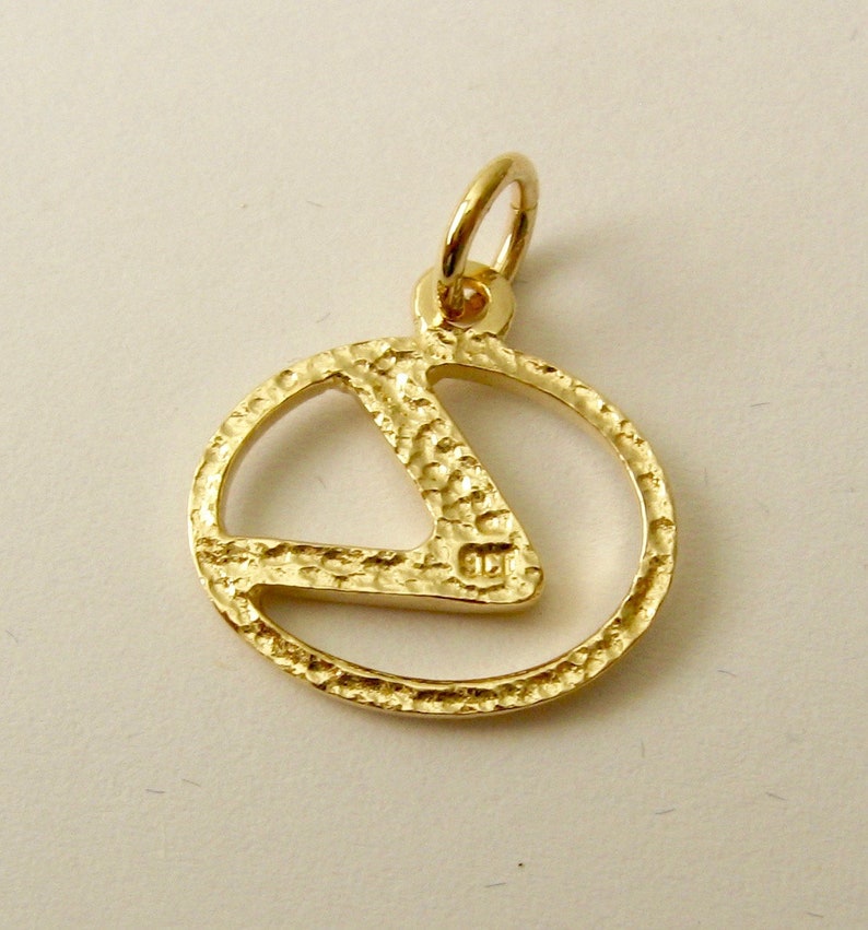 Genuine SOLID 9ct Yellow Gold LEXUS Sign Logo Car Motor Vehicle Charm ...