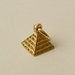 Genuine SOLID 9ct YELLOW GOLD 3D Egyptian Pyramid Charm Pendant History ...