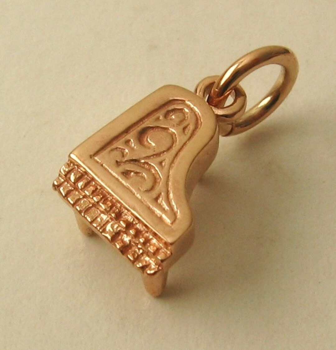 Genuine SOLID 9K 9ct ROSE GOLD Music Piano Instrument Charm/pendant - Etsy