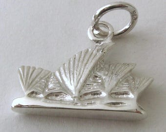 Solid 9ct Gold Opera House Charm Pendant - Etsy