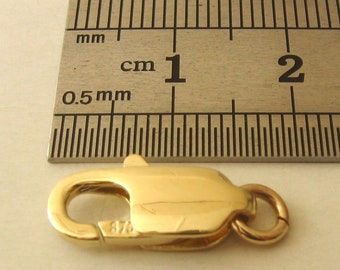 13 Mm Genuine 9K 9ct Solid Gold Parrot Lobster CLASP With JUMP | Etsy
