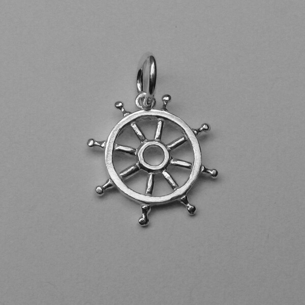 Ship Wheel Charm - Etsy