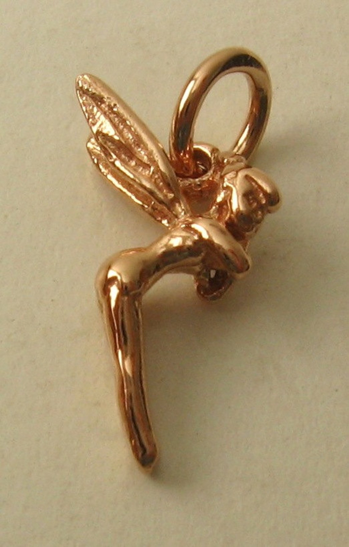 Genuine SOLID 9K 9ct ROSE GOLD 3D Fairy Tinker Bell Disney - Etsy