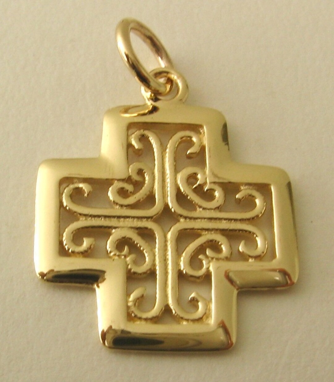 Genuine SOLID 9ct YELLOW GOLD Celtic Keltic Cross Pendant - Etsy