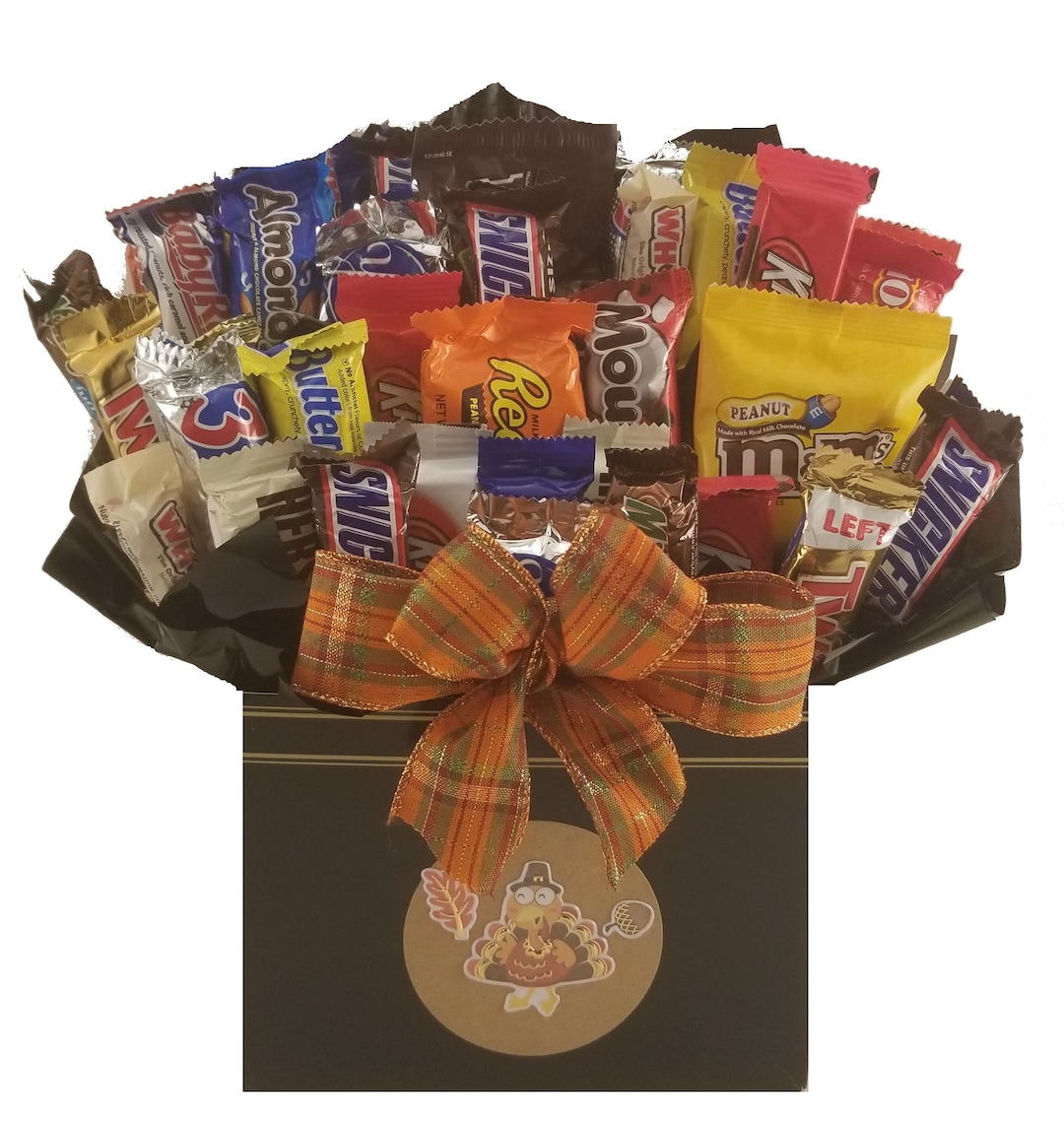 Thanksgiving Turkey Gobble Chocolate Candy Bouquet Gift Box - Etsy