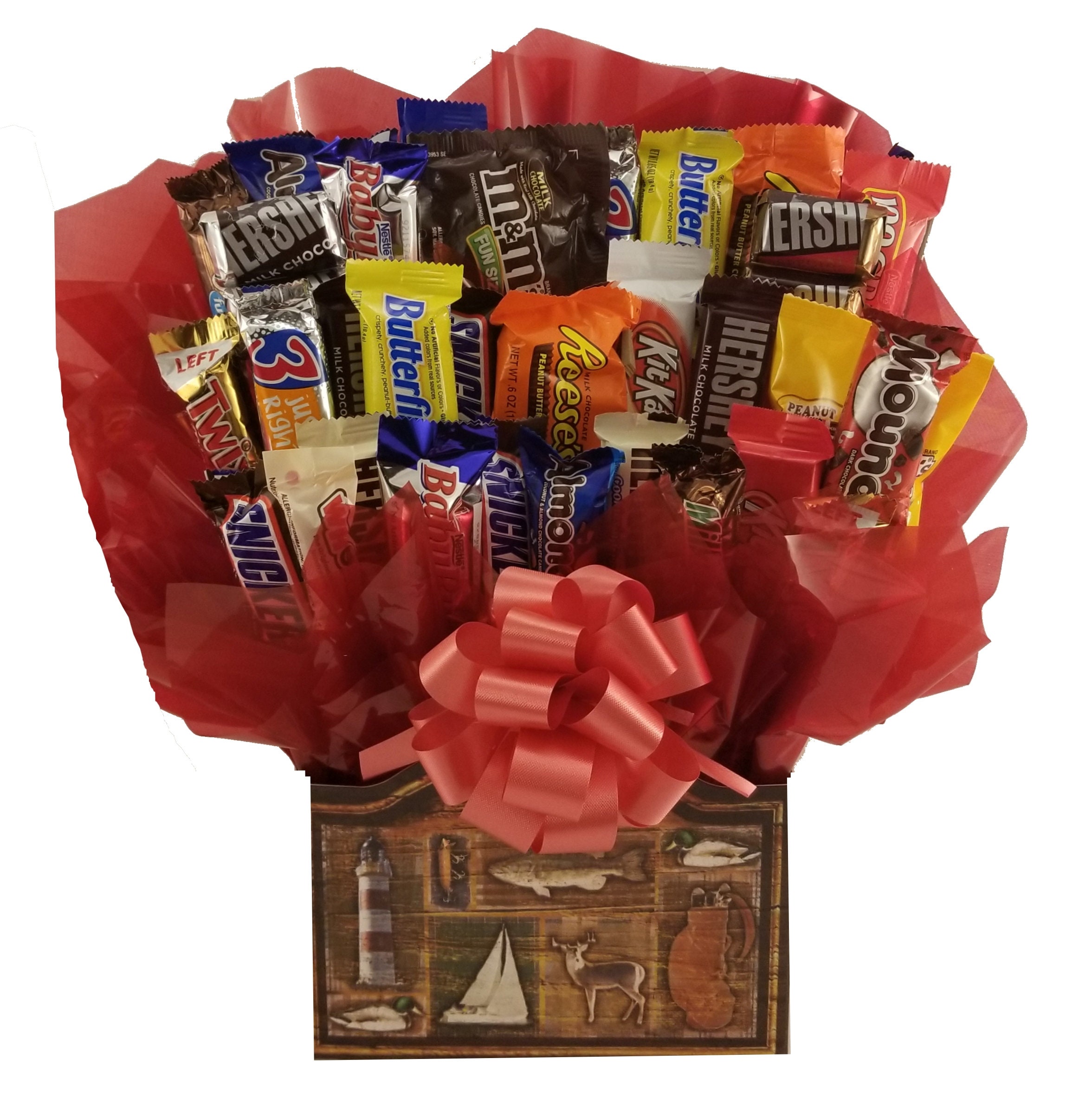 Chocolate Candy bouquet Outdoors Gift Box - Etsy.de