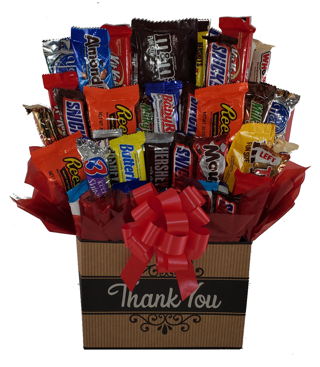 Chocolate Candy Bouquet (thank You Gift Box) - Etsy
