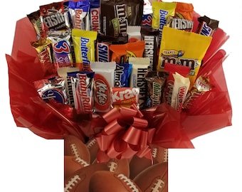 Football Candy Bouquet | Etsy