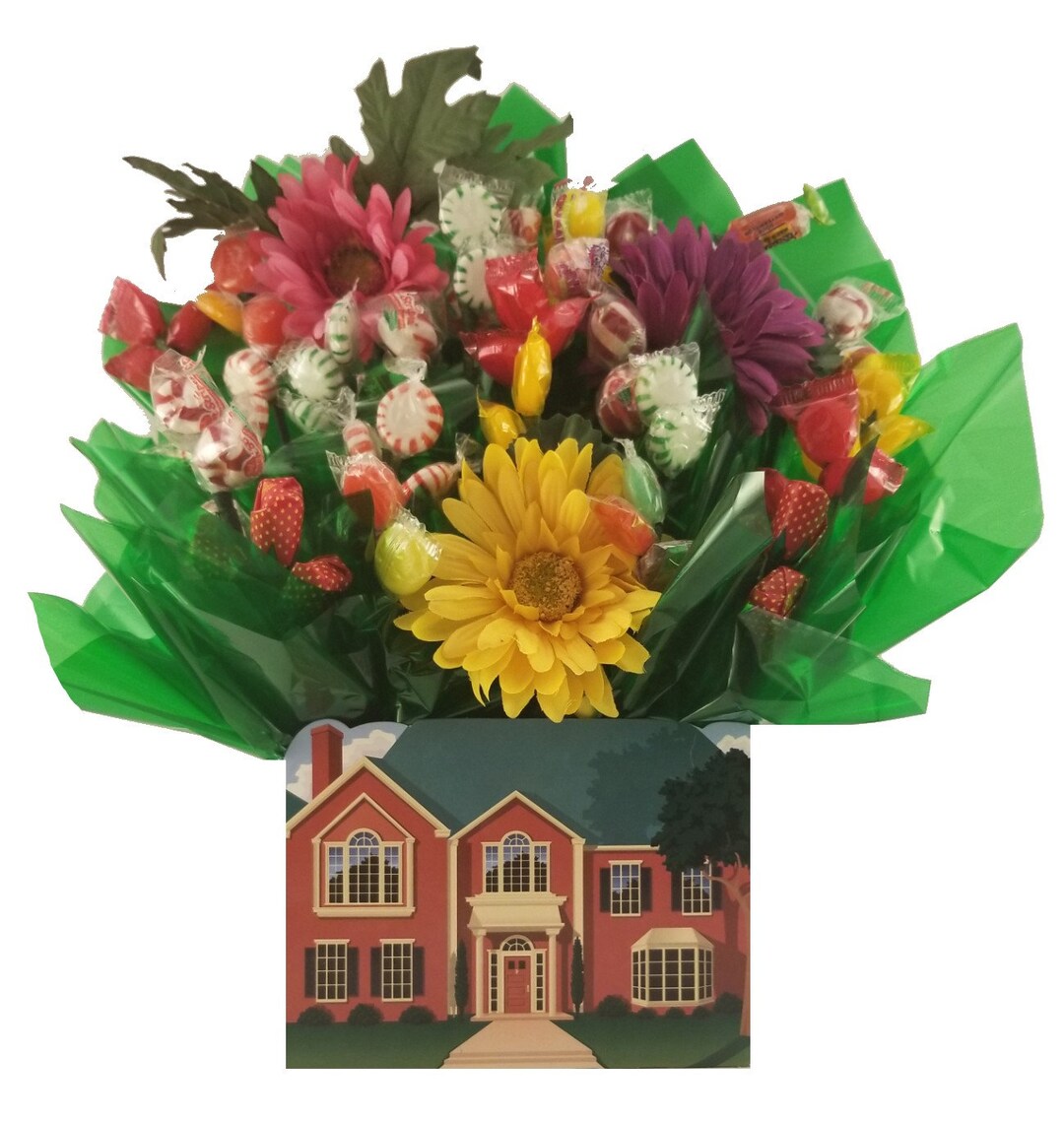 Welcome Home Gift Box With Hard Candy Bouquet - Great as a Birthday ...