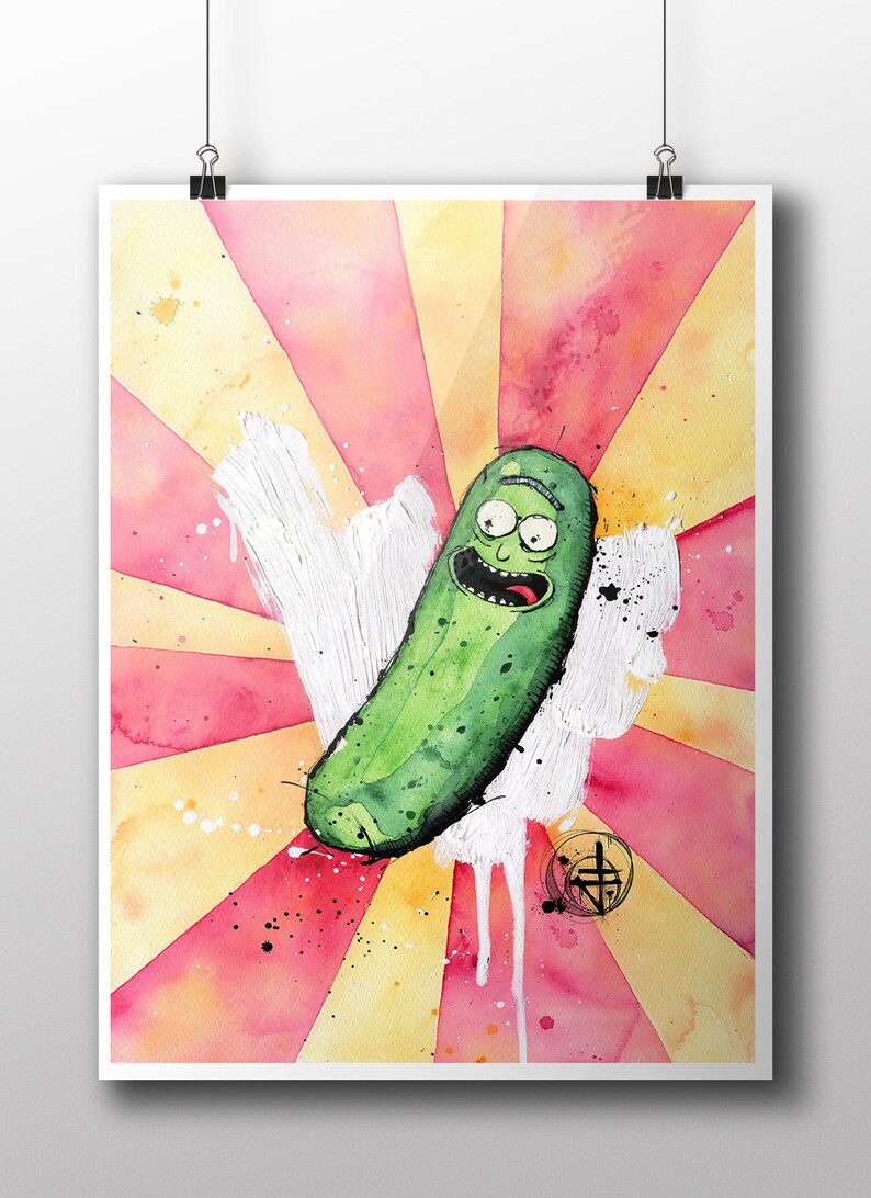 Je suis un cornichon Pickle Rick Rick & Morty Fan Art | Etsy