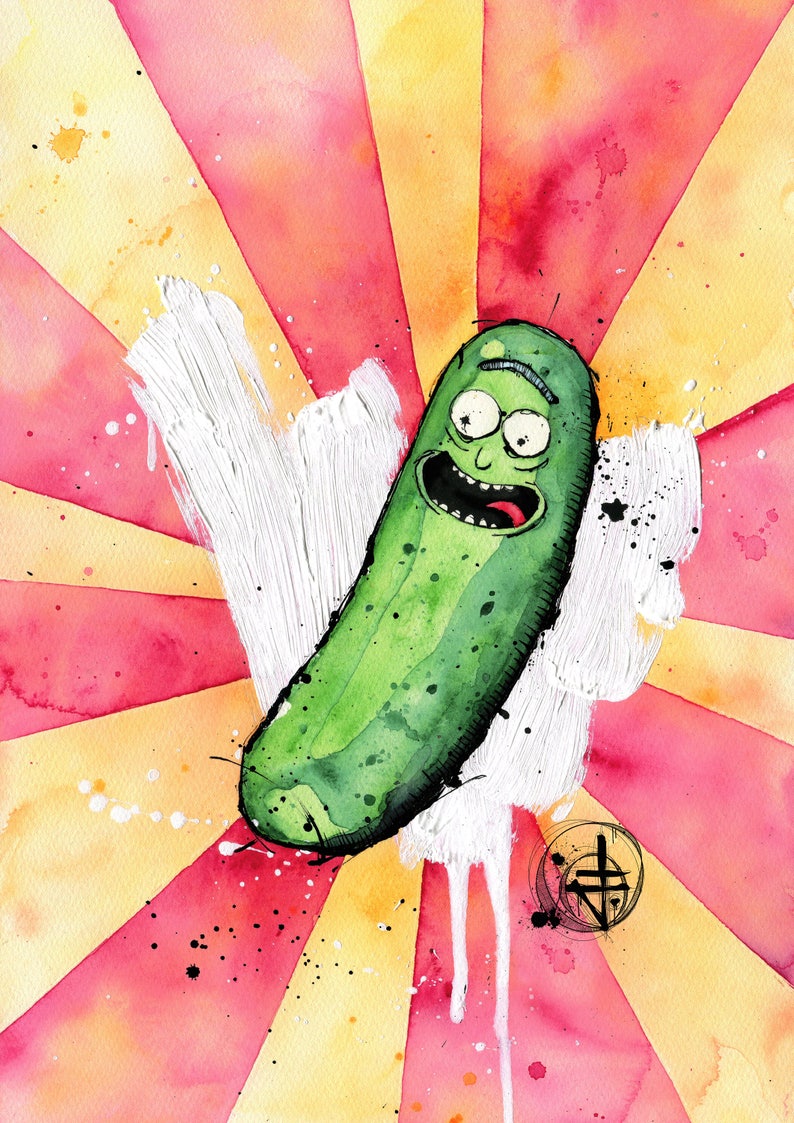 Je suis un cornichon Pickle Rick Rick & Morty Fan Art | Etsy