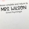 Personalized Complete and Return Stamp, Custom Please Complete & Return ...