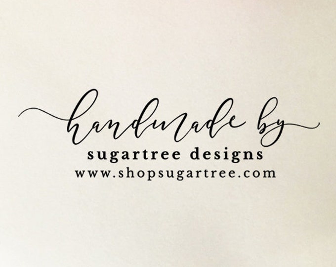 Custom Handmade by Stamp, Personalized Business Stamp, Shop Stamp With ...