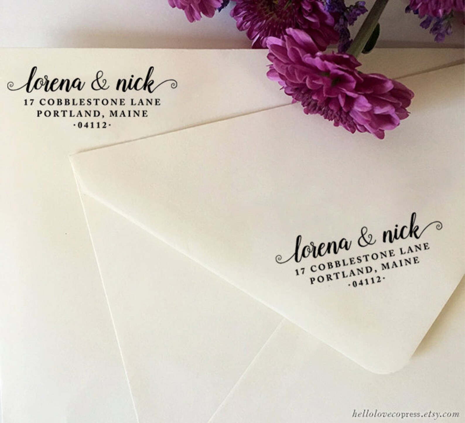 Return Address Stamp Custom Address Stamp Self-inking Stamp - Etsy