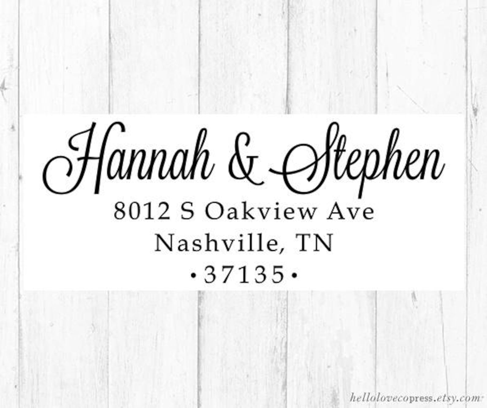 Address Stamp Wedding Return Address Stamp Personalized Self - Etsy