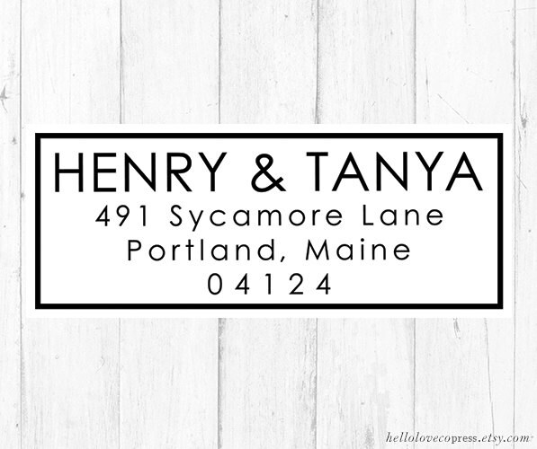 Return Address Stamp Custom Address Stamp Return Address - Etsy