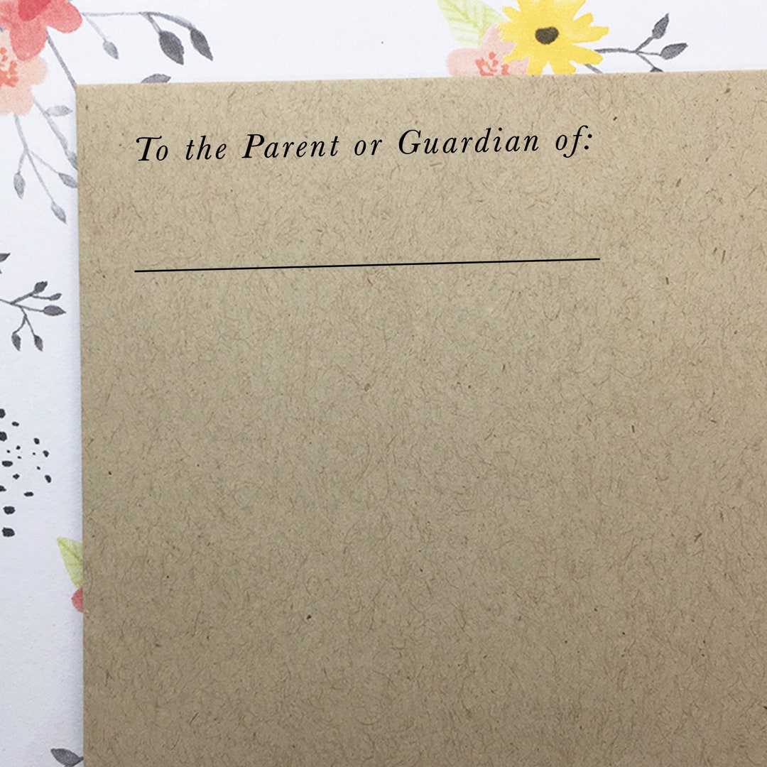 To the Parent or Guardian of Stamp, Signature Stamp for Teachers and ...